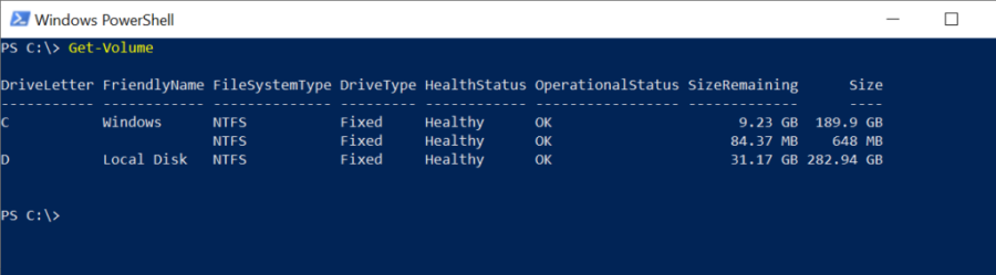 PowerShell Boş Disk Alanı Nasıl Elde Edilir?