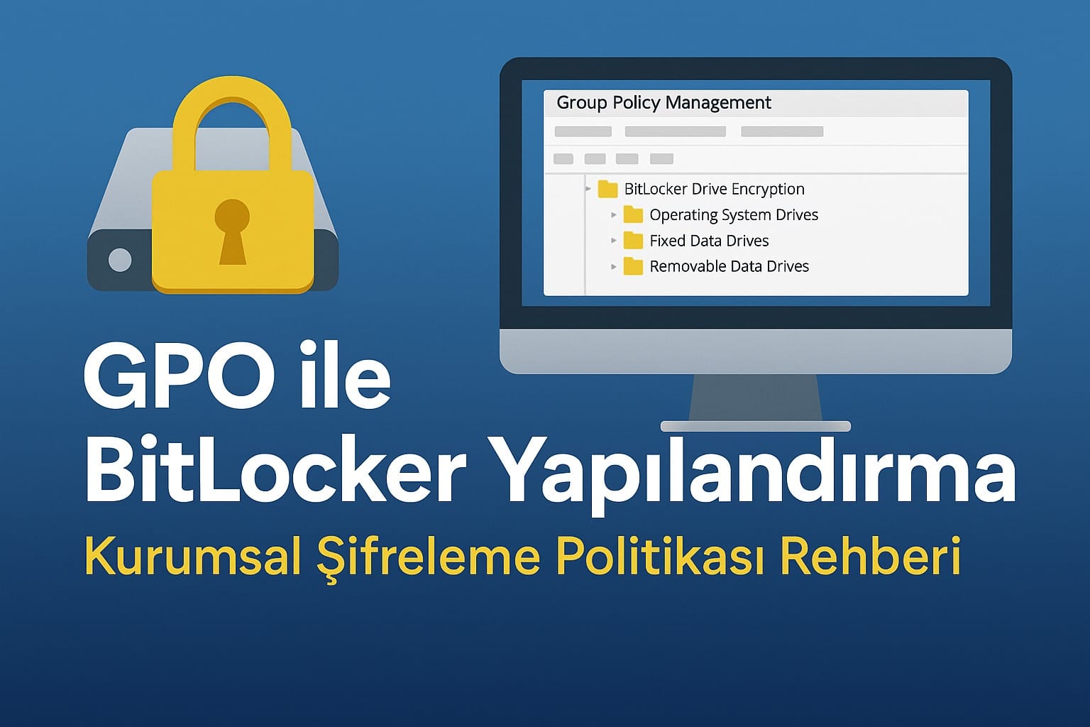 GPO ile BitLocker Yapılandırma